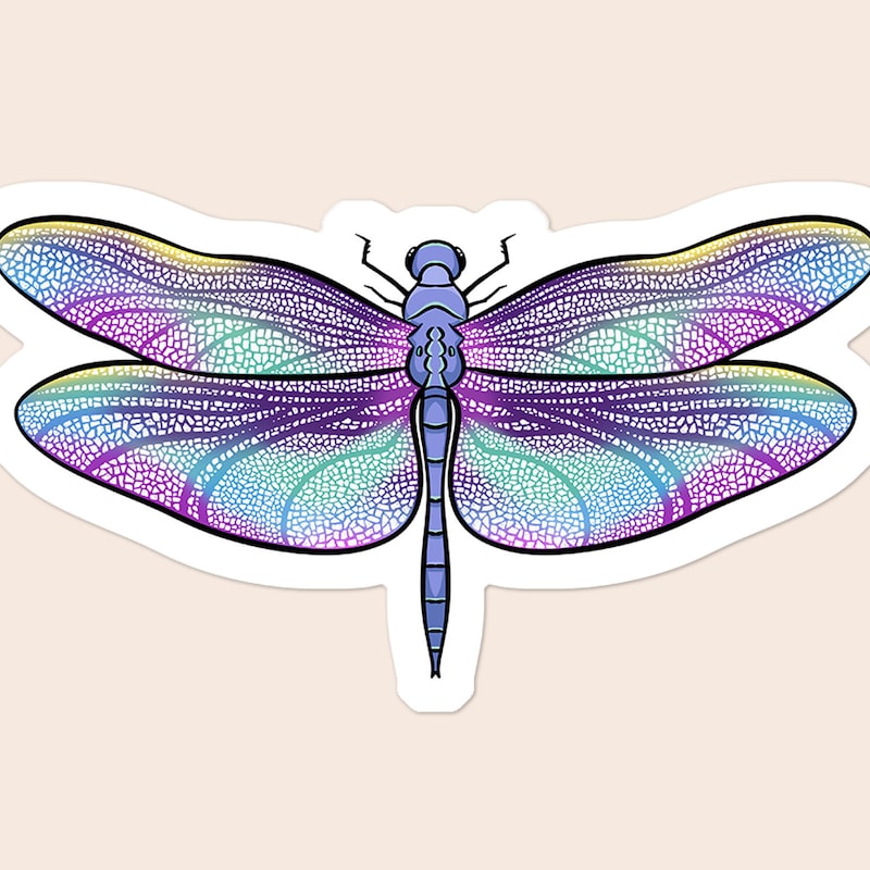 Dragonfly Sticker - Etsy