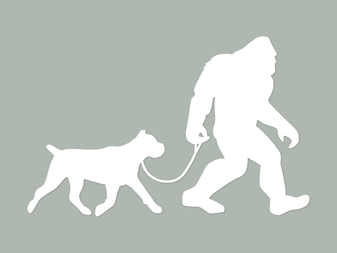 Bigfoot Dog Walker Decal: Cane Corso Pet Sticker - Etsy