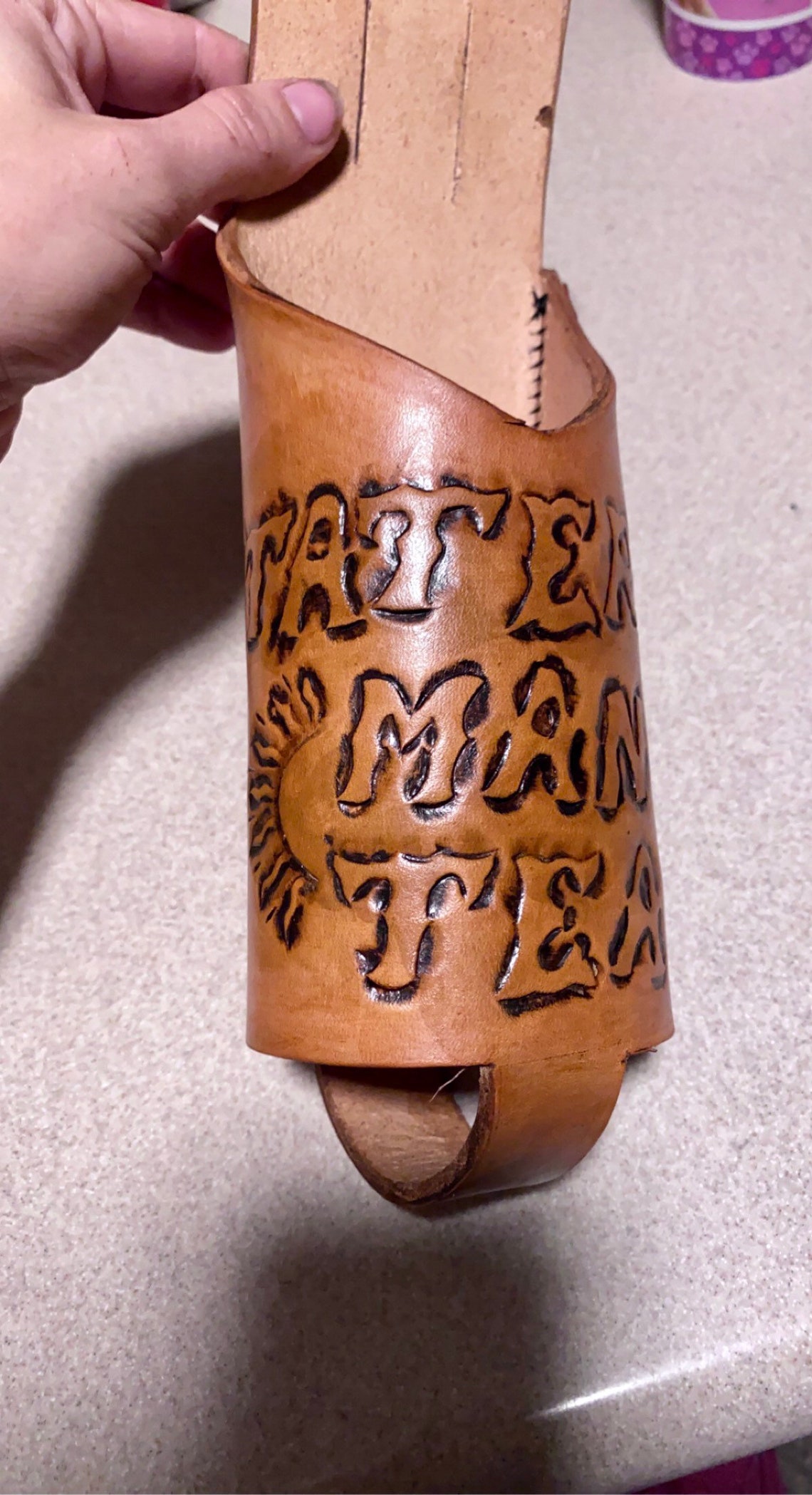 Custom Leather Beer Holster for Belt for Weddings or Day Drinkers - Etsy