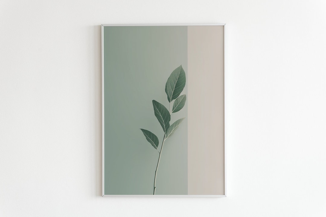 Simplicity in Nature: A Digital Minimalistic Art Collection, Poster ...