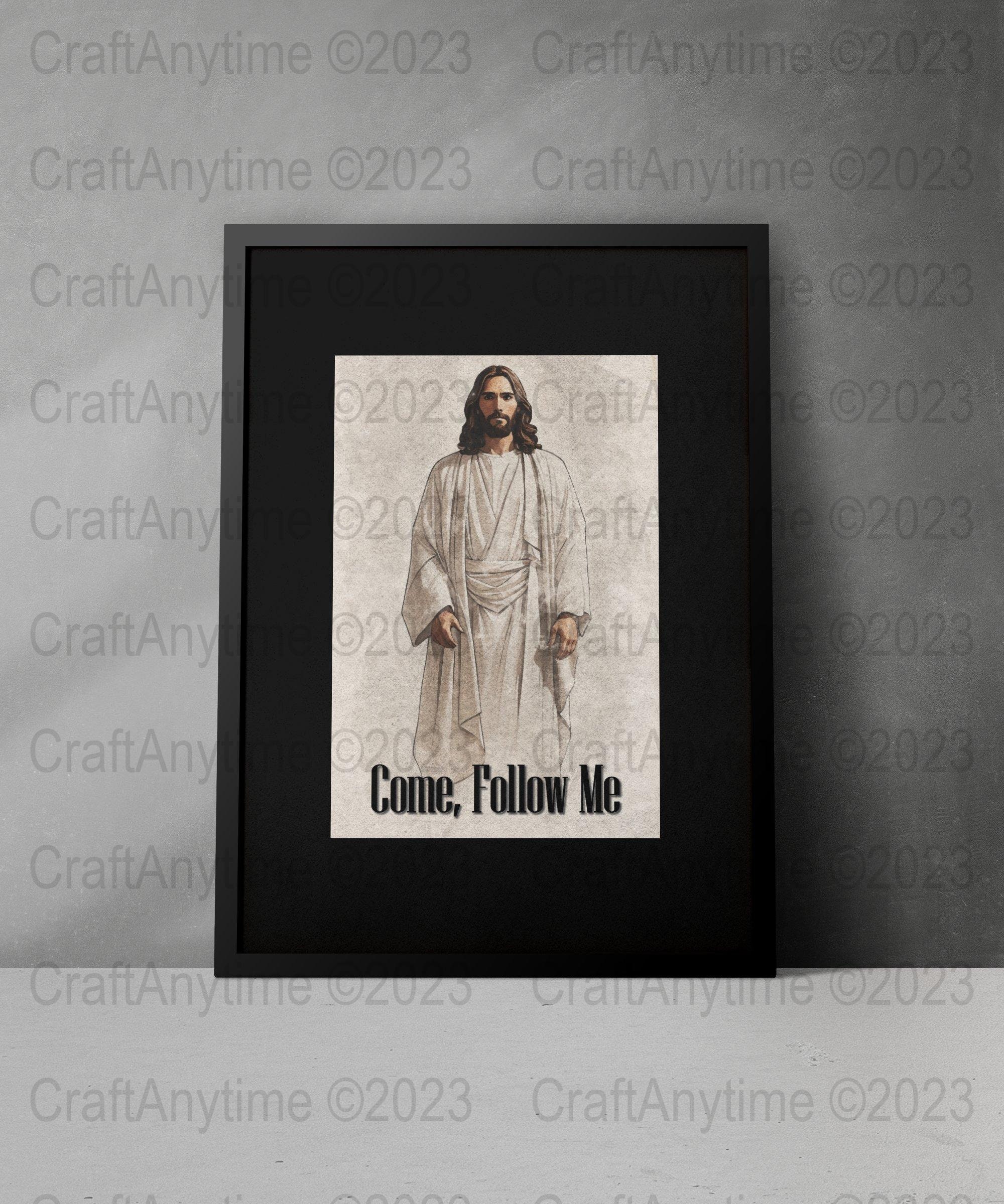 Come Follow Me, Jesus Christ Digital Poster, Religious Art Print, LDS ...