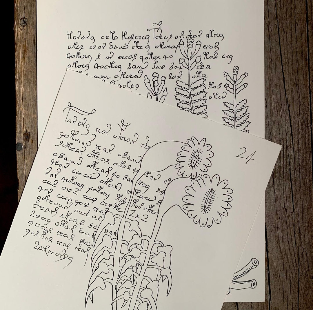Voynich Manuscript, Coloring Pages to Download - Etsy