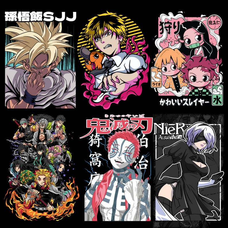 Vector Mega Design Anime Bundle: Streetwear, Anime Vector, Anime ...