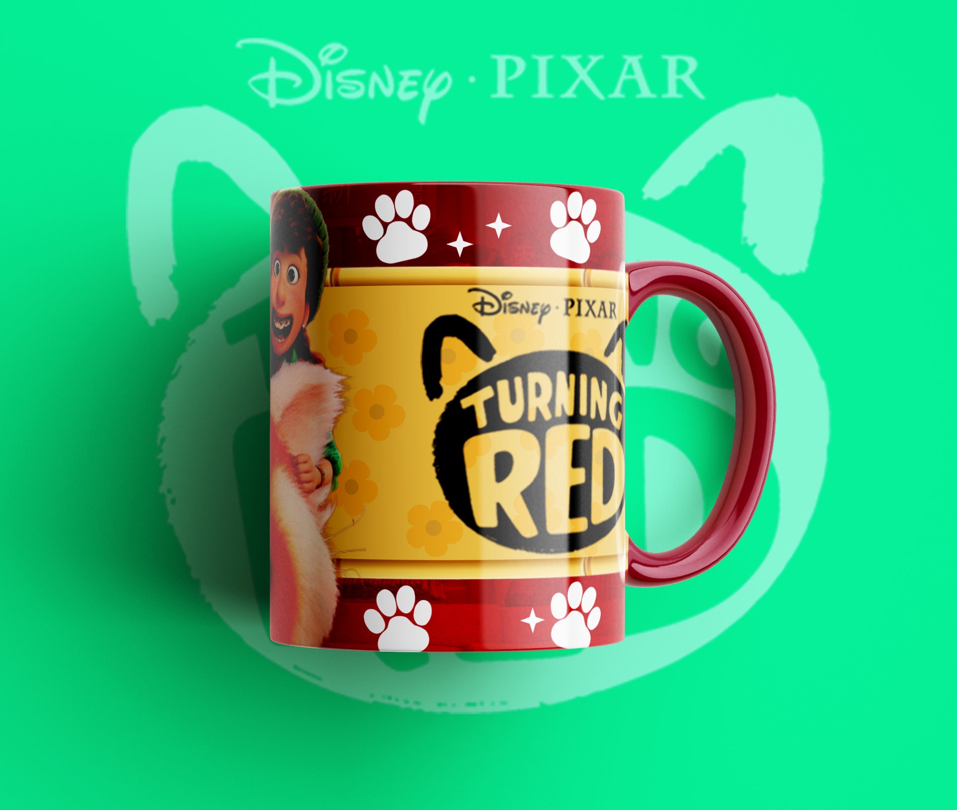 12 Turning red Mug Design Template PNG psd sublimation Plantillas ...