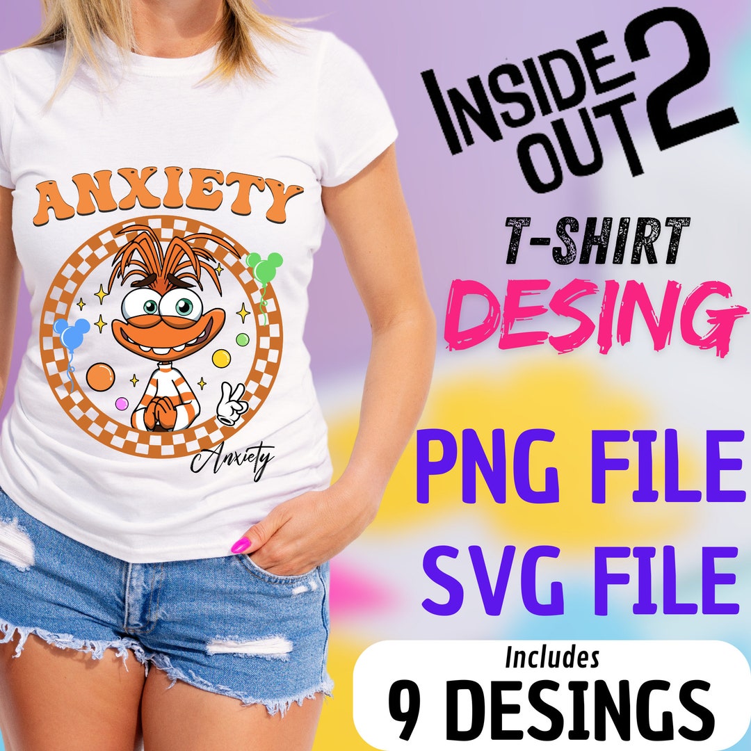 Inside Out 2 SVG Vector for T-shirt Premium Bundle DTF, Sublimation ...