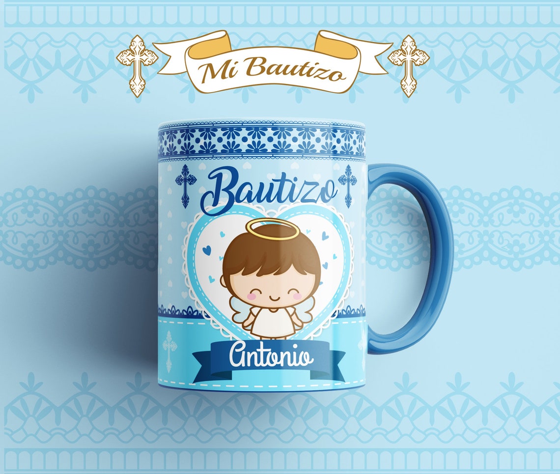 8 Baptism Mug Templates for Sublimation Editable PSD | 8 Editable ...