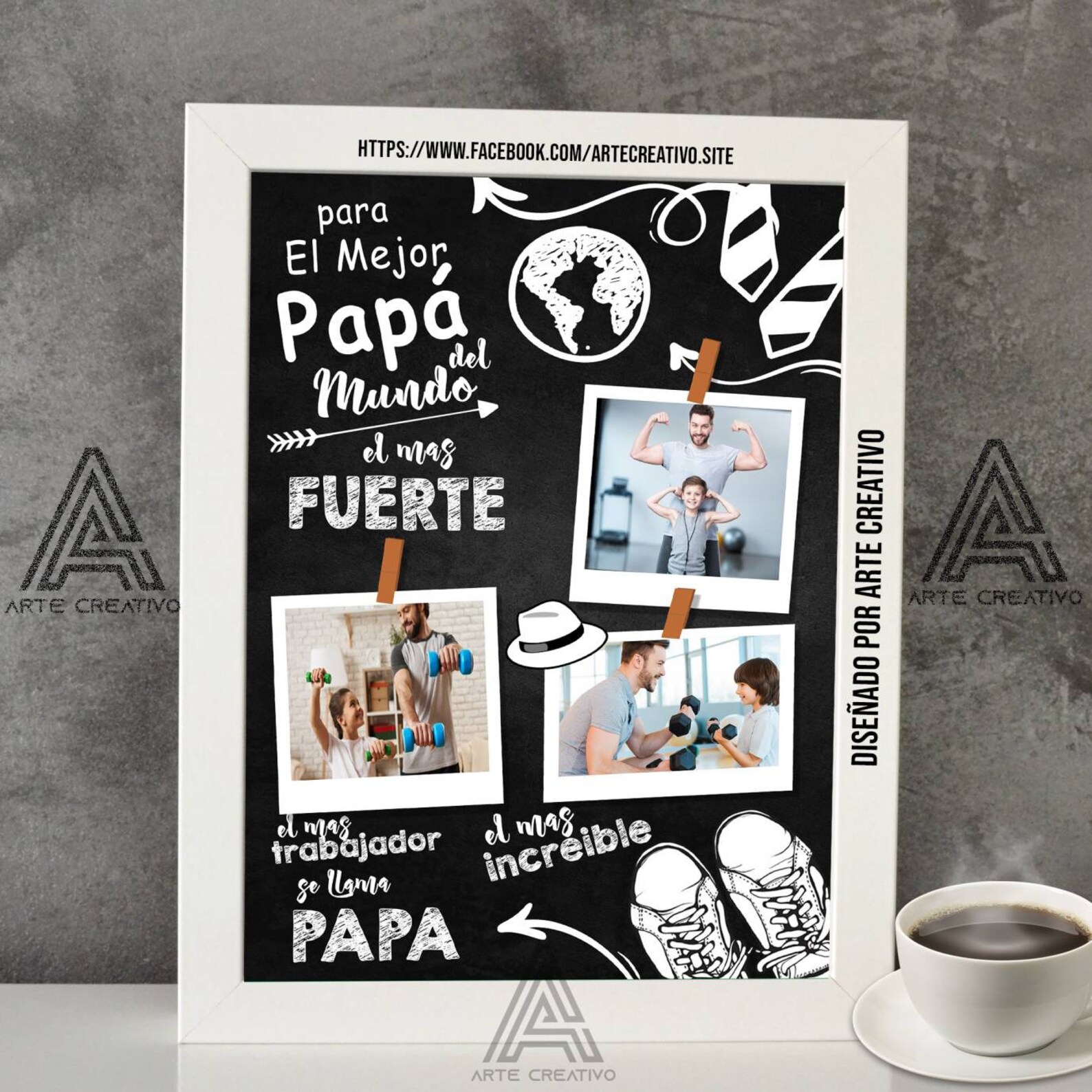 10 Fathers Day Portrait Template PSD Editable | 10 Editable Father's ...