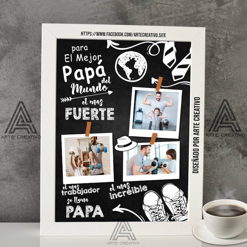 10 Fathers Day Portrait Template PSD Editable 10 Cuadros Dia - Etsy