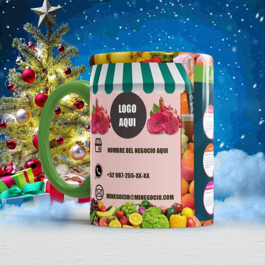 2023 Calendar Mug Template PSD for Sublimation 2023 Calendar Templates ...