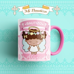 8 Baptism Mug Templates for Sublimation Editable PSD | 8 Editable ...