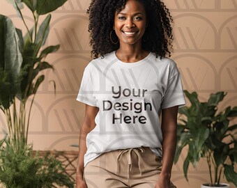 Women Model T-shirt Mockup Psd, Mockup Pdf, Woman Model, T-shirt Mockup ...