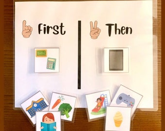 First Then Board Autism - Etsy
