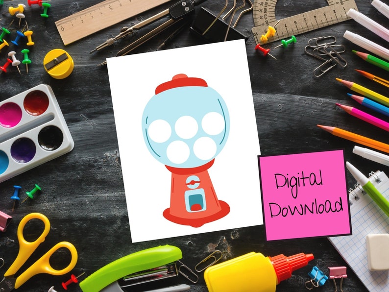 Digital Token Board Bubble Gum Token Board Visual Chart - Etsy