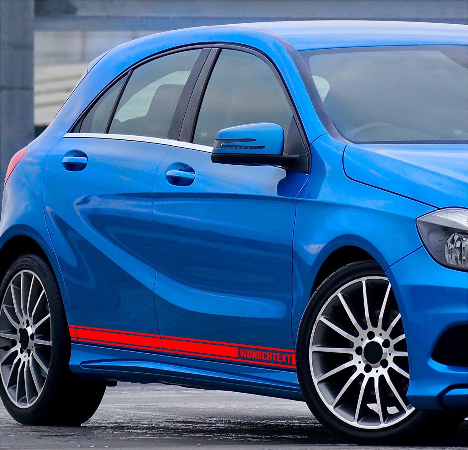 Seitenstreifen Aufkleber, GT Style Set Auto Deko in Wunschfarbe mit ...