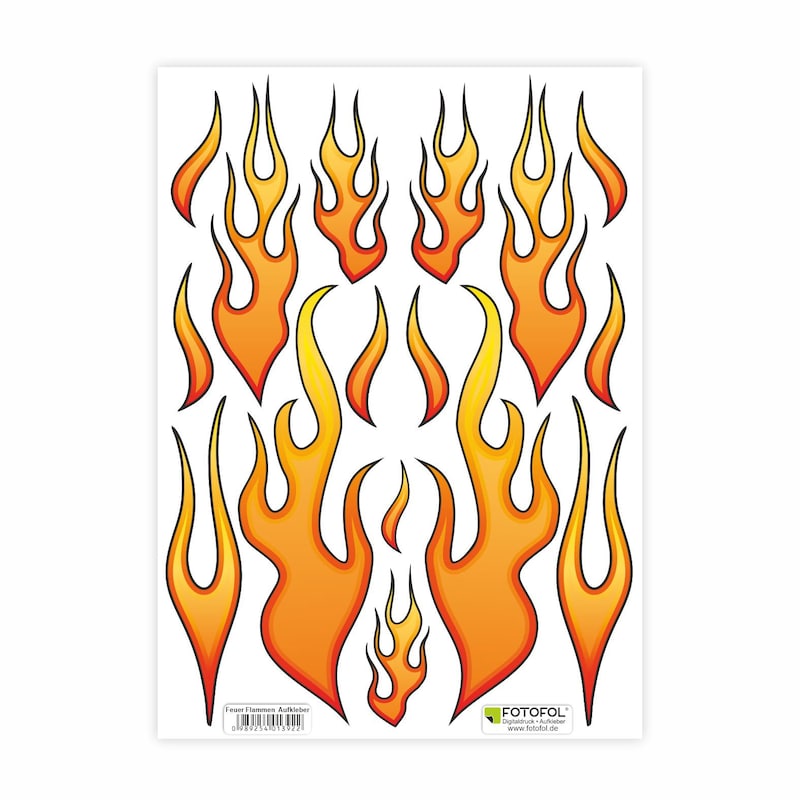 Flame Decals - Etsy