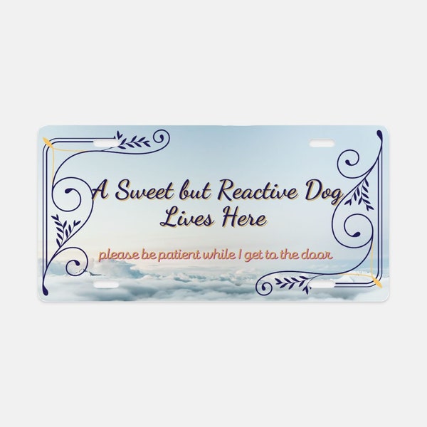 Reactive Dog Warning Sign - Etsy