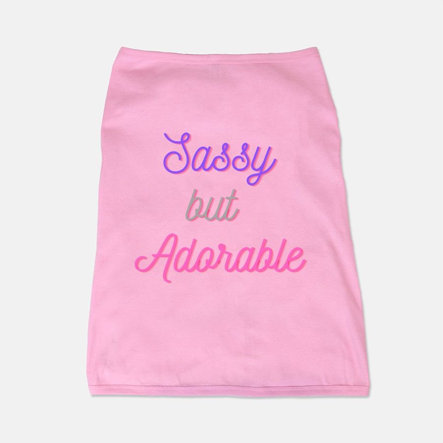 Sassy but Adorable Pet Tank pink - Etsy