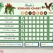 Dinosaur Reward Chore Chart Printable PDF Responsibility Point - Etsy