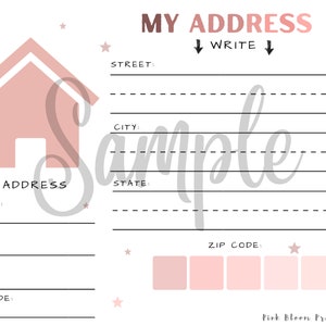 Life Skills for Kids Printable Learn Phone Number Address - Etsy