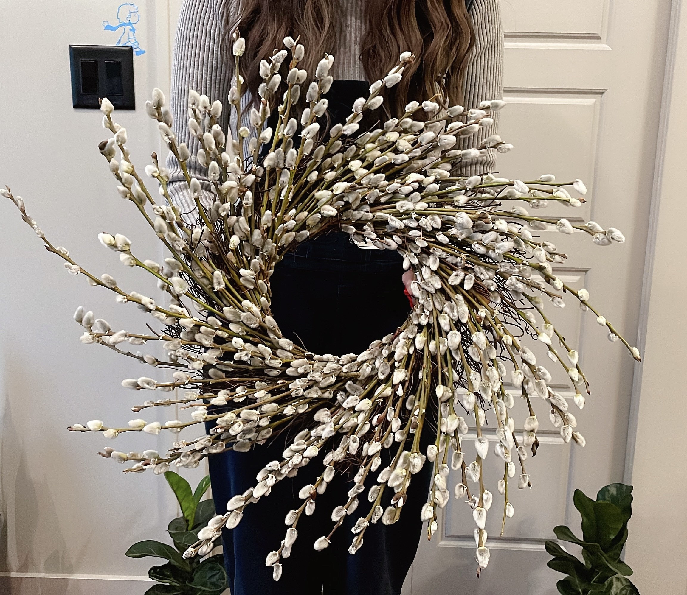 Pure-pussy Willows Wreaths diameter: 22inches Plus - Etsy