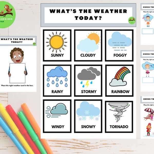 Weather Chart for Kids - Etsy