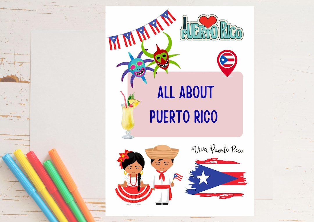 Puerto Rico Printable: School Board Projects, Hispanic Heritage Week ...
