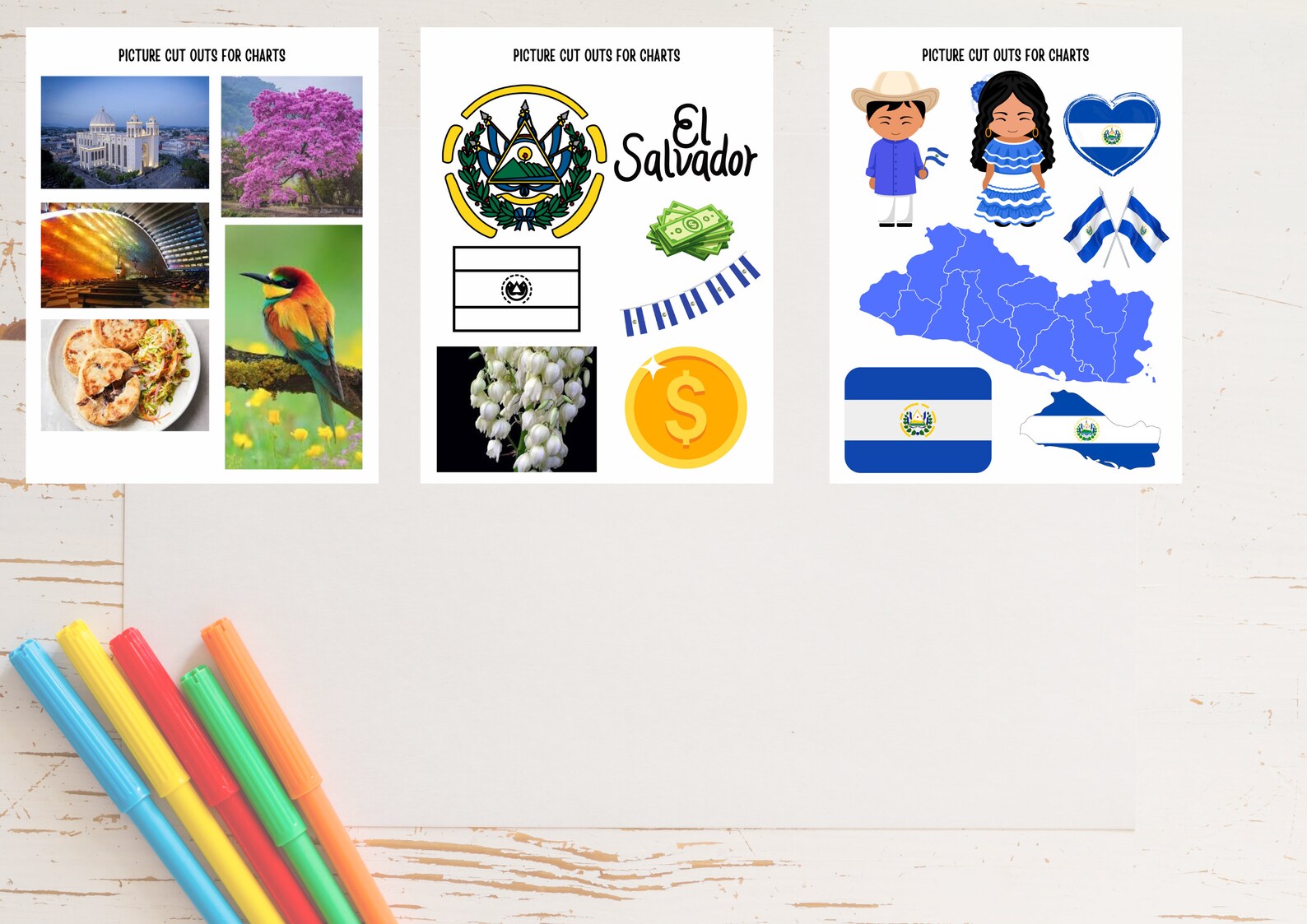El Salvador Printable: School Project, Hispanic Heritage (PDF) - Etsy