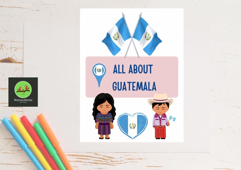 Guatemala Printable: School Project, Hispanic Heritage Week (PDF) - Etsy