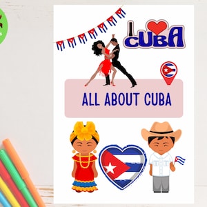Cuba Unit Study: Kids Printable, Hispanic Heritage (PDF) - Etsy