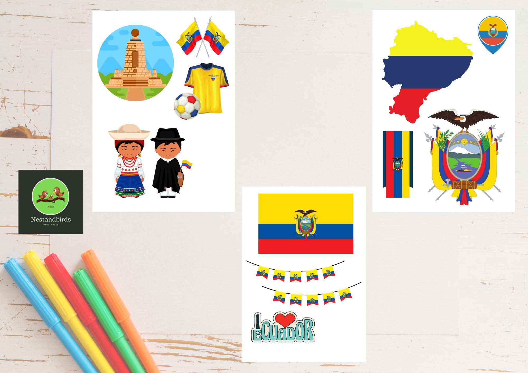 Ecuador Printable: School Project, Hispanic Heritage Week (PDF) - Etsy