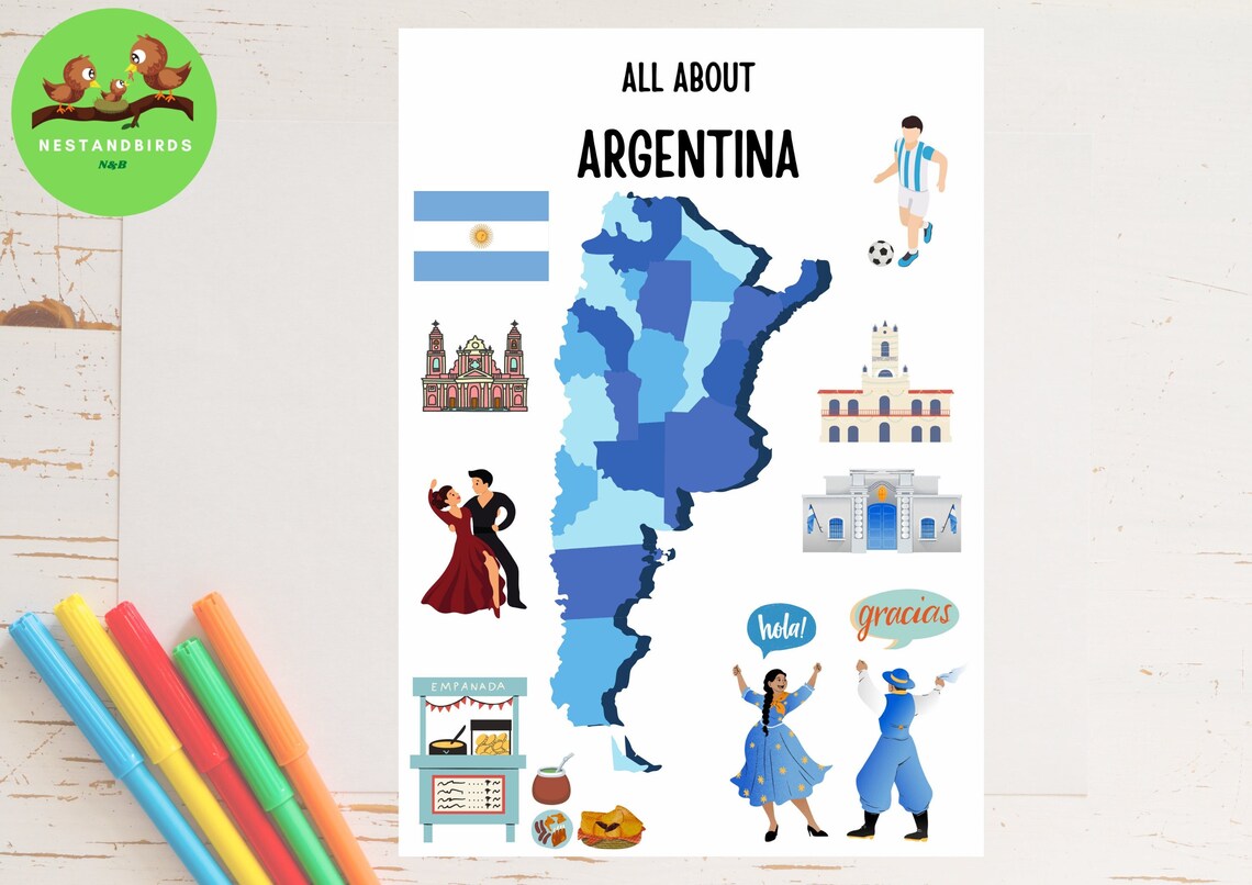 All About Argentina for School Projects Unit Study grade 2 and 3 ...