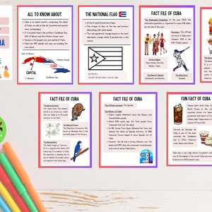 Cuba Unit Study: Kids Printable, Hispanic Heritage (PDF) - Etsy