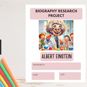 Albert Einstein| Biography Research Project | Display Board School ...