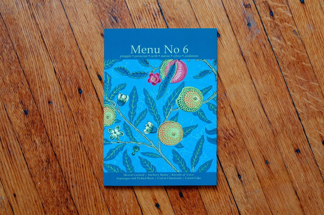 Cookbooklet Menu No 6 by Brian Voll - Etsy