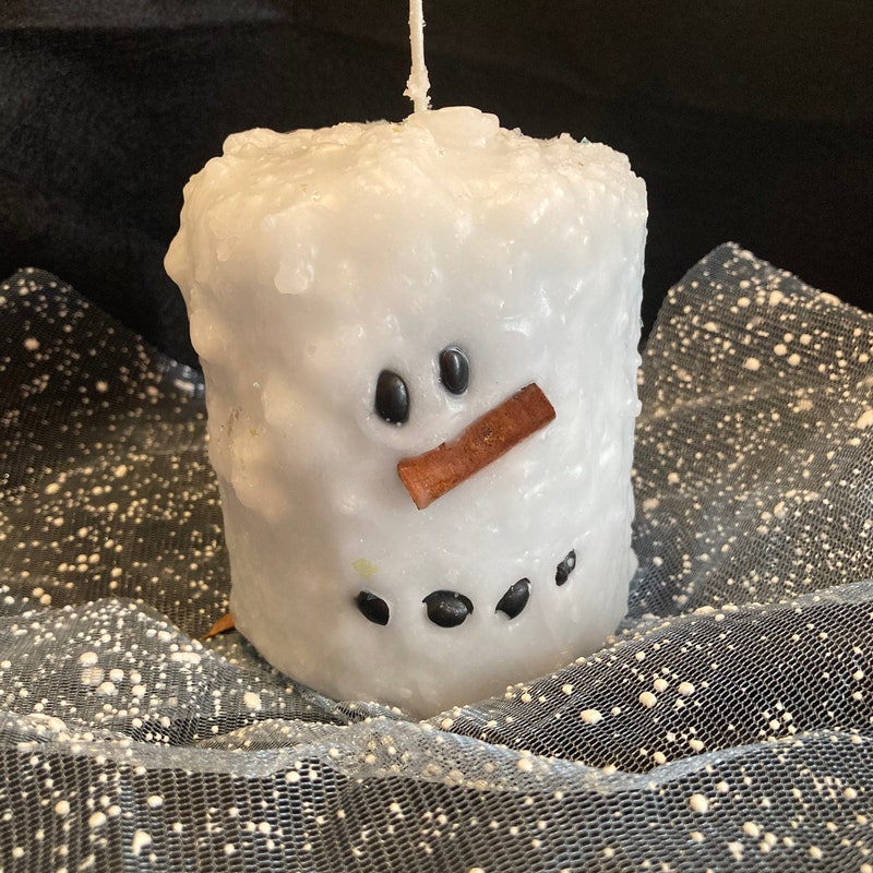 Snowman Candle - Etsy