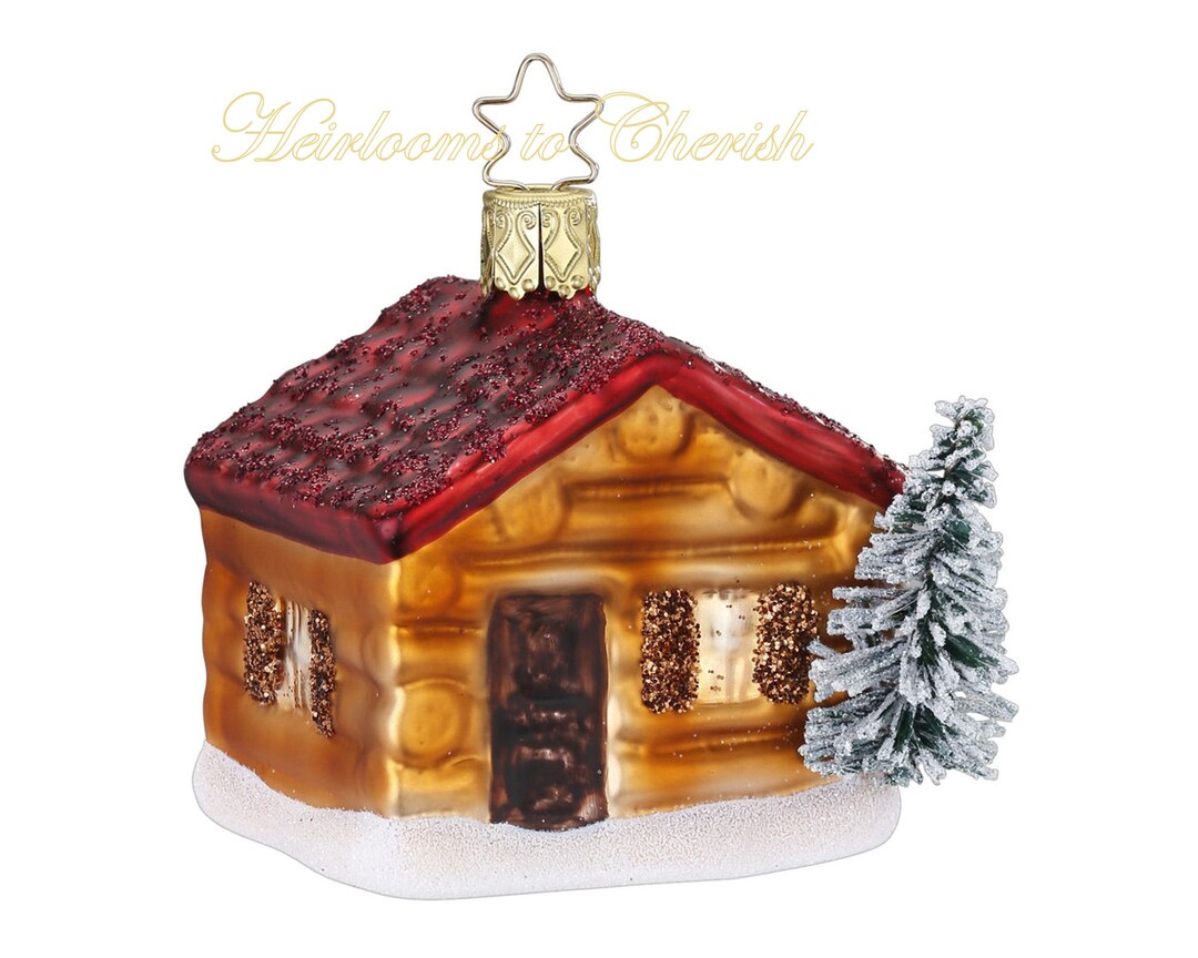 Inge-glas Vintage Lodge 10069S019 German Glass Christmas Ornament in ...