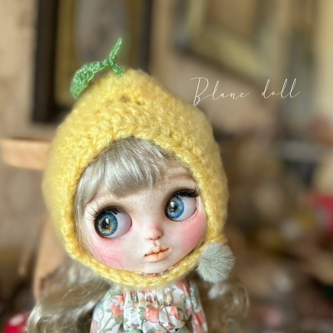 Crochet Fruit Helmet Hat for Blythe - Blythe Hat, Blythe Outfit ...