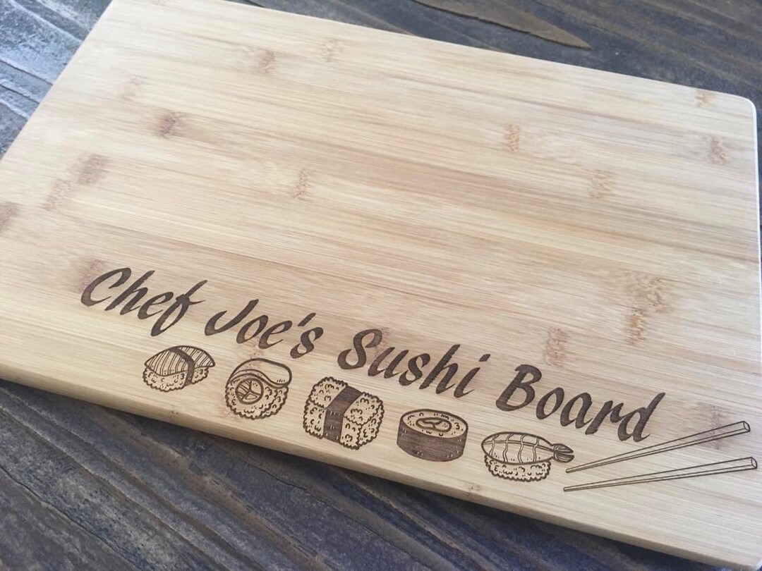 Tabla de sushi personalizada Tabla de cortar sushi Lovers - Etsy México