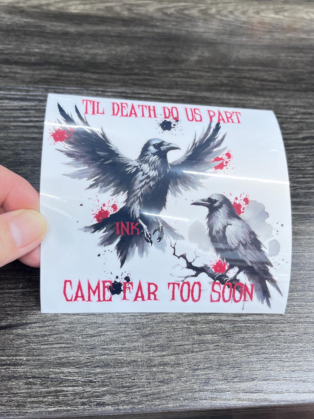 The Crow Sticker - Etsy