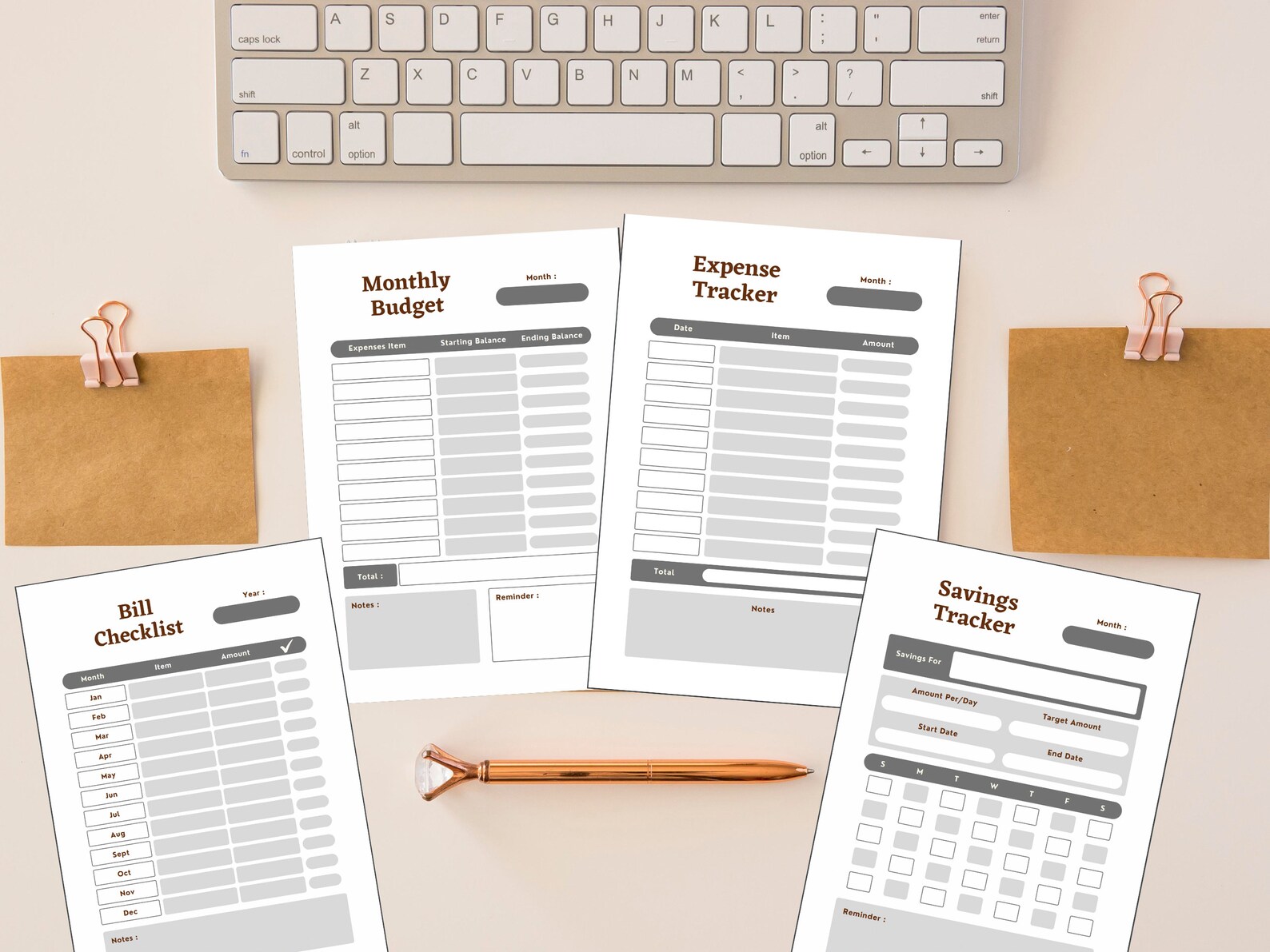 Savings Planner Printable, Expense Tracker, Finance Planner, Budget ...