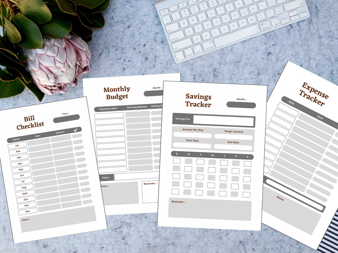 Savings Planner Printable, Expense Tracker, Finance Planner, Budget ...