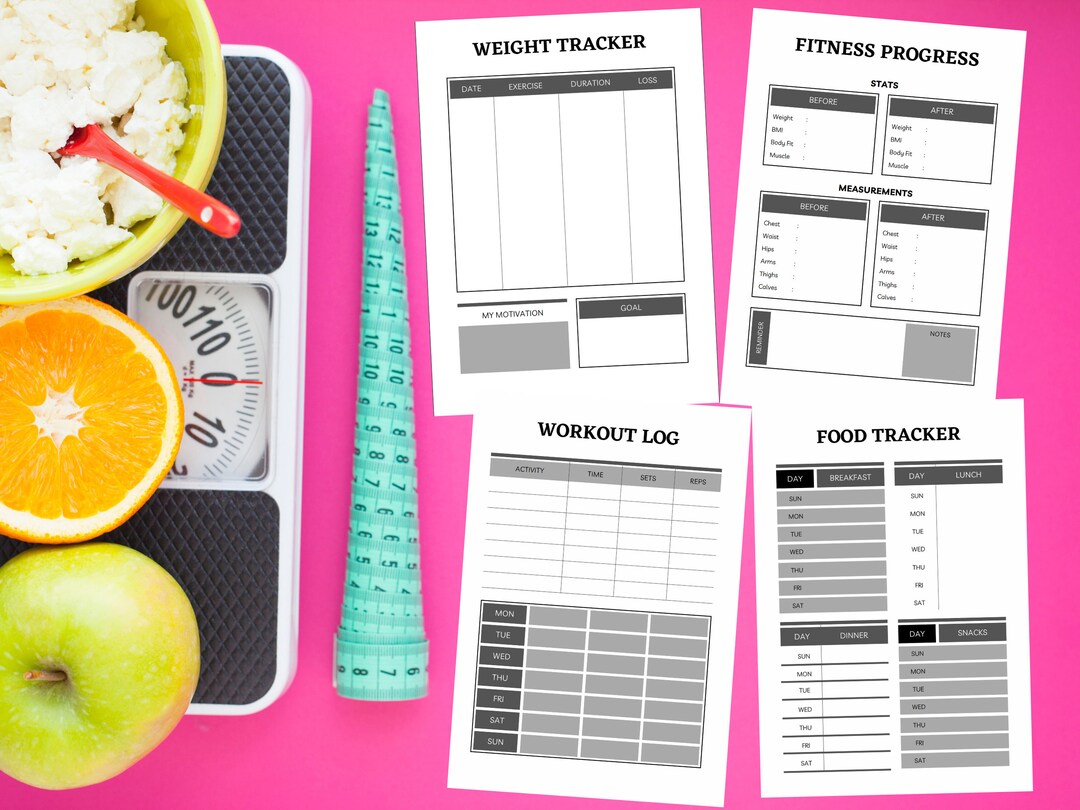 Workout Tracker Printable, Daily Exercise Planner, Weekly Workout ...