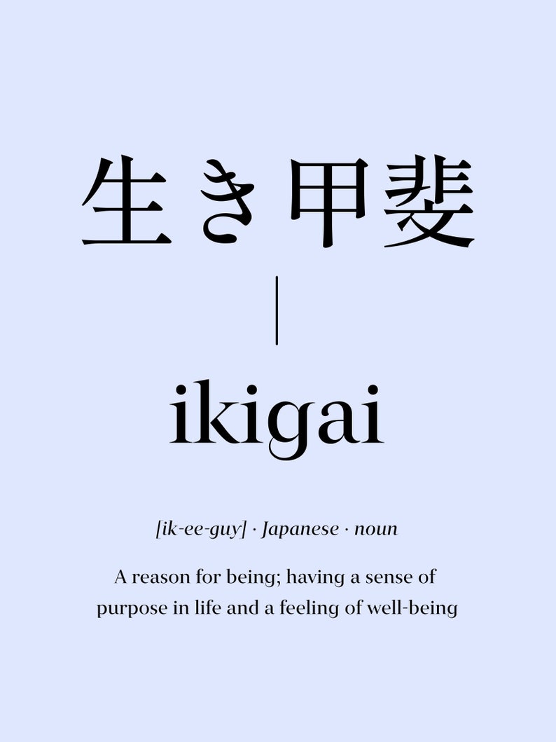 Ikigai Wallpaper Digital Download for Mobile, Desktop & 18x24 Poster - Etsy