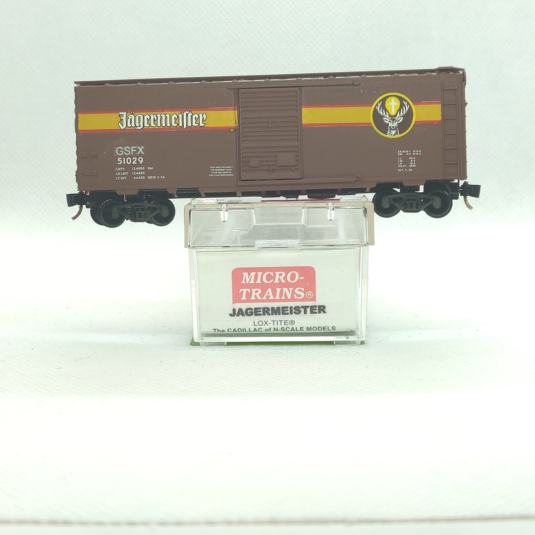 Custom Painted and Decaled N-scale Micro-trains Boxcar, Brown With ...