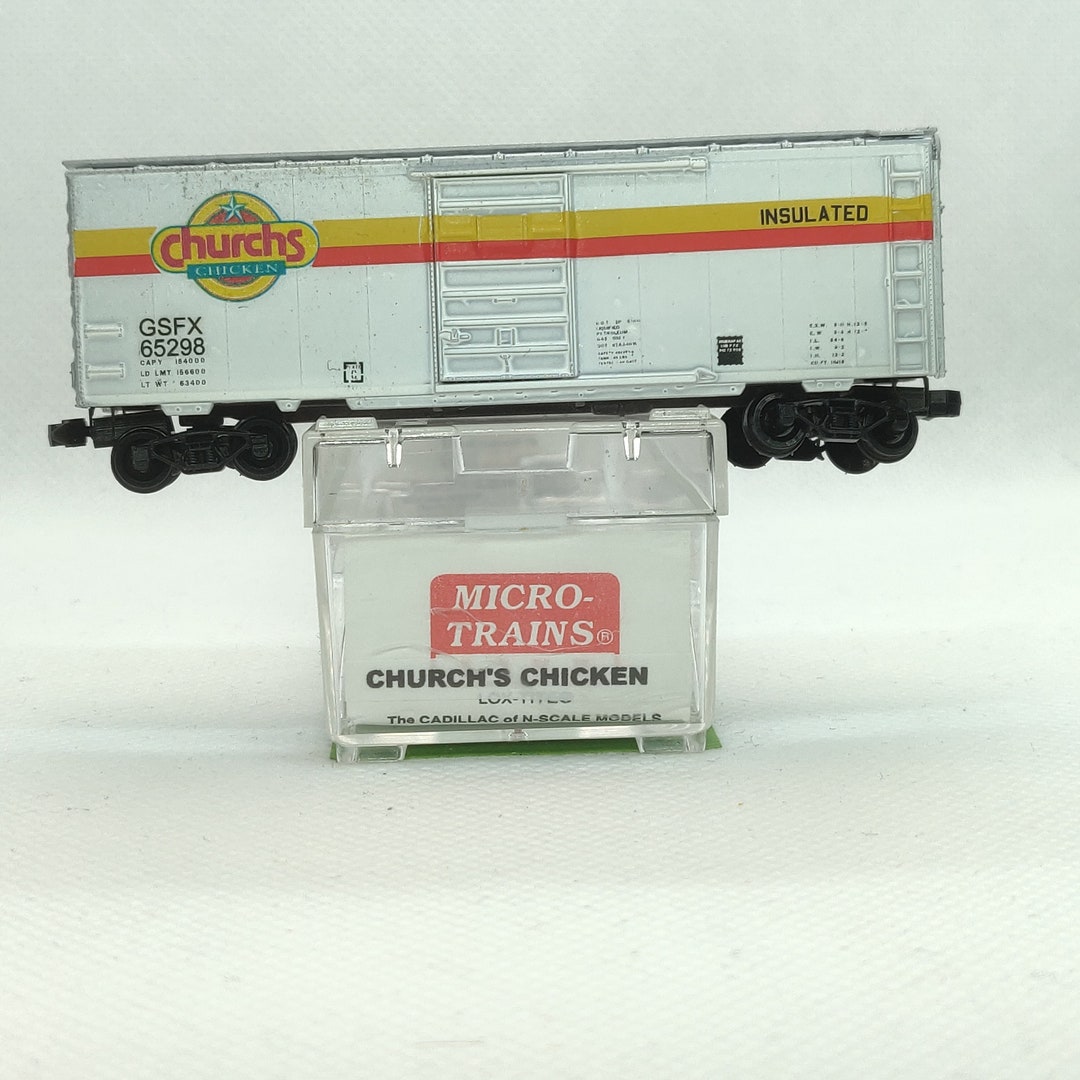 Custom Painted and Decaled N-scale Micro-trains Boxcar, White and ...