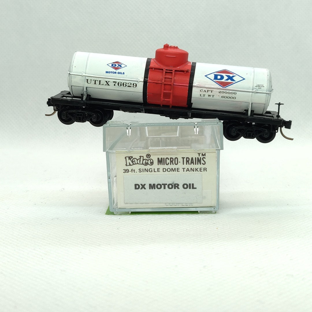 Custom Painted and Decaled N-scale Micro-trains Tanker, White and Red ...