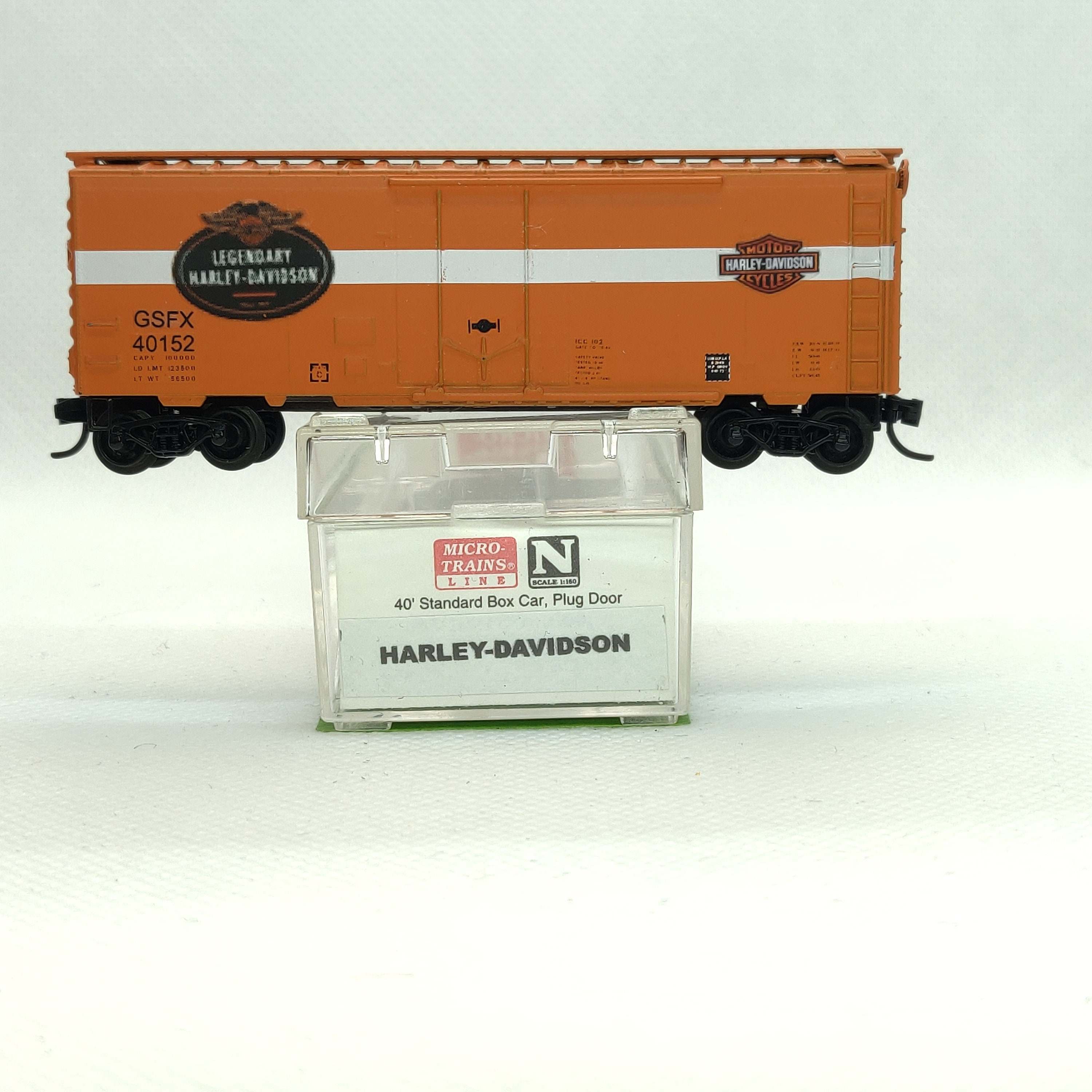 Custom Painted and Decaled N-scale Micro-trains Boxcar, Orange With ...