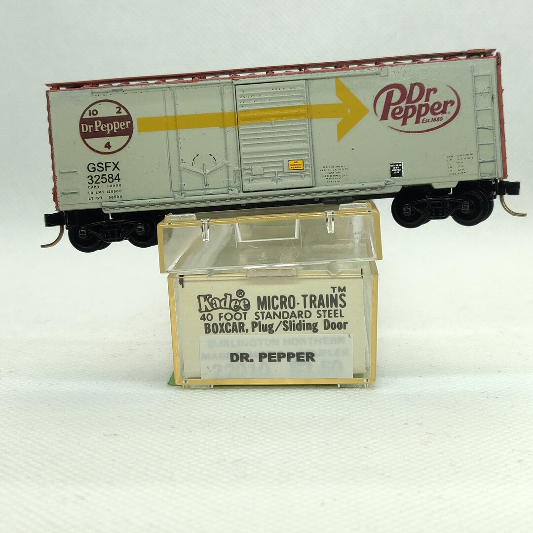 Custom Painted and Decaled N-scale Kadee Micro-trains Boxcar, Grey and ...