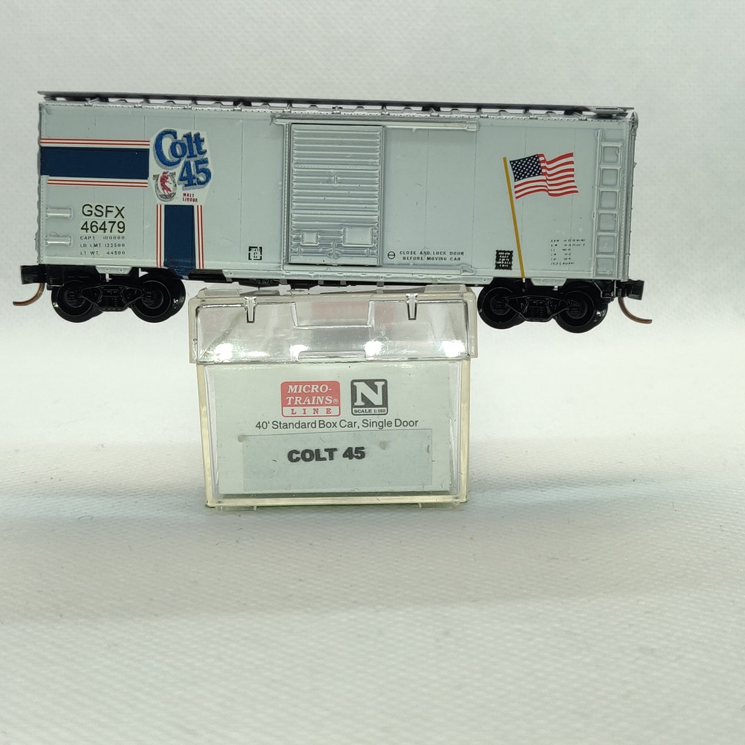 Custom Painted and Decaled N-scale Micro-trains Boxcar, White and ...