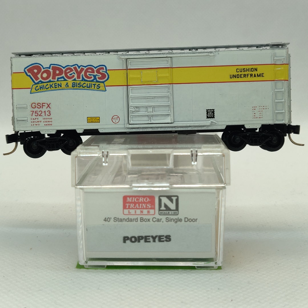 Custom Painted and Decaled N-scale Micro-trains Boxcar, White and ...